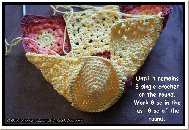 stefanina's dream: Free round little pocket in granny square : tutorial